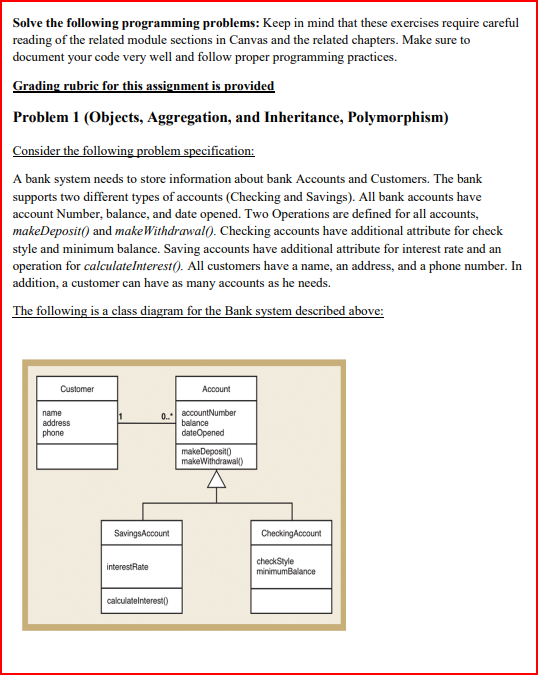 Solve the following programming problems: Keep in | Chegg.com