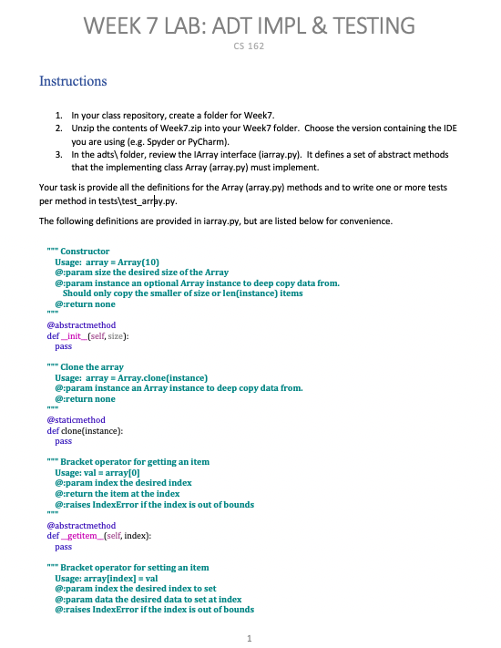 Instructions 1. In your class repository, create a | Chegg.com