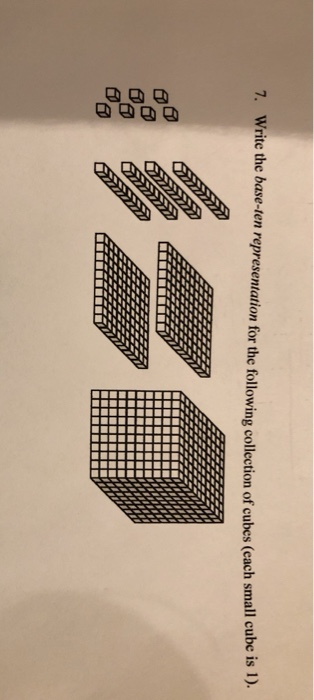 Solved 7. Write the base-ten representation for the | Chegg.com