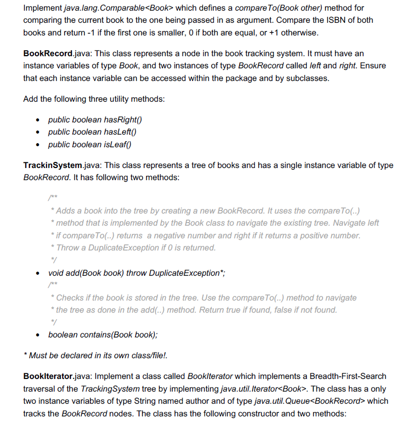 Exercise 1 Library Tracking System In this assignment | Chegg.com