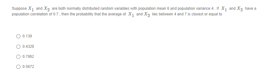 Solved Suppose X1 and X2 are both normally distributed | Chegg.com