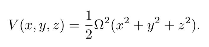 Consider an isotropic three-dimensional harmonic | Chegg.com