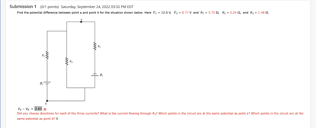 Solved Submission 1 (0/1 points) Saturday, September 24, | Chegg.com