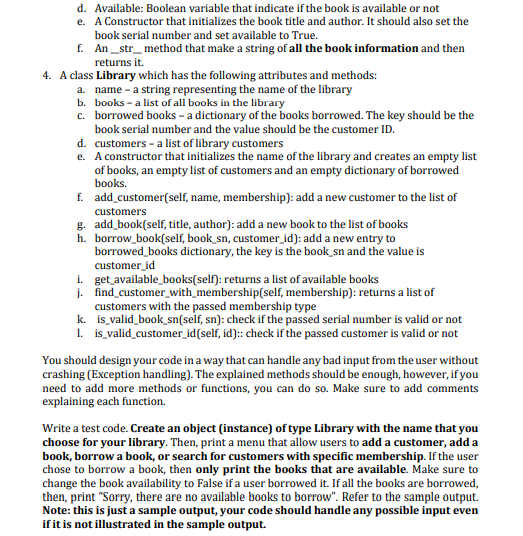 Solved Q2: You are required to design a system for a library | Chegg.com