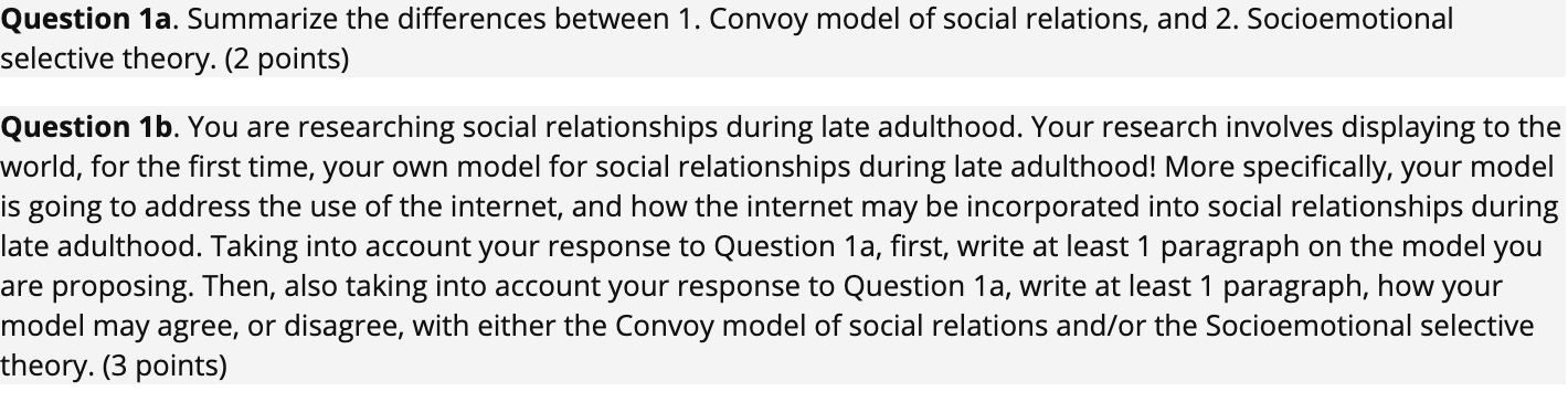 Solved Question 1a. Summarize the differences between 1. | Chegg.com