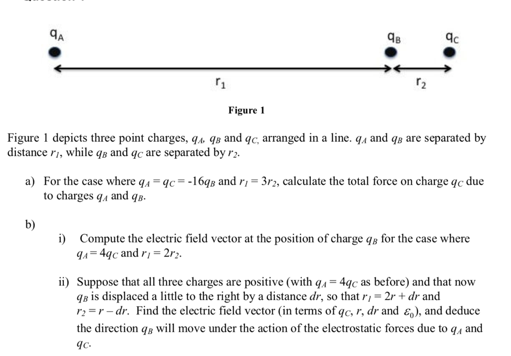 Solved 4a Ab Figure 1 Figure1 Depicts Three Point Charges 