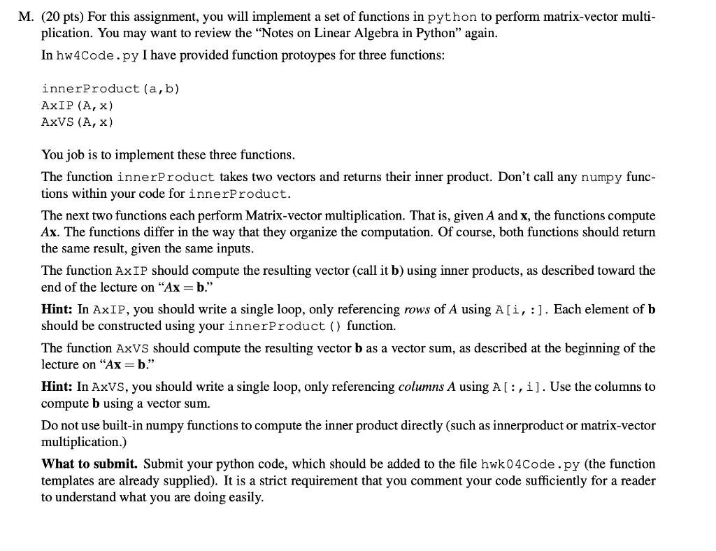 Solved 20 Pts For This Assignment You Will Implement A