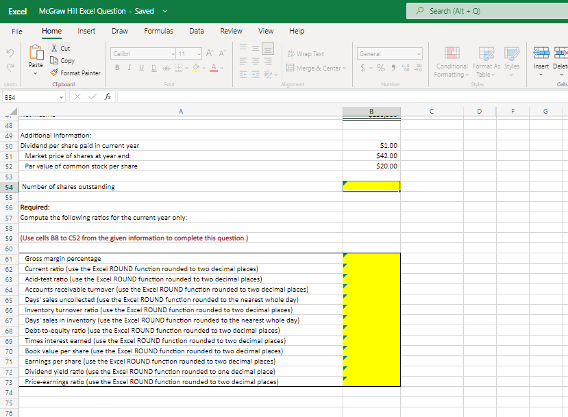 Calculating Select Financial Ratios Zimmer, Inc. has | Chegg.com