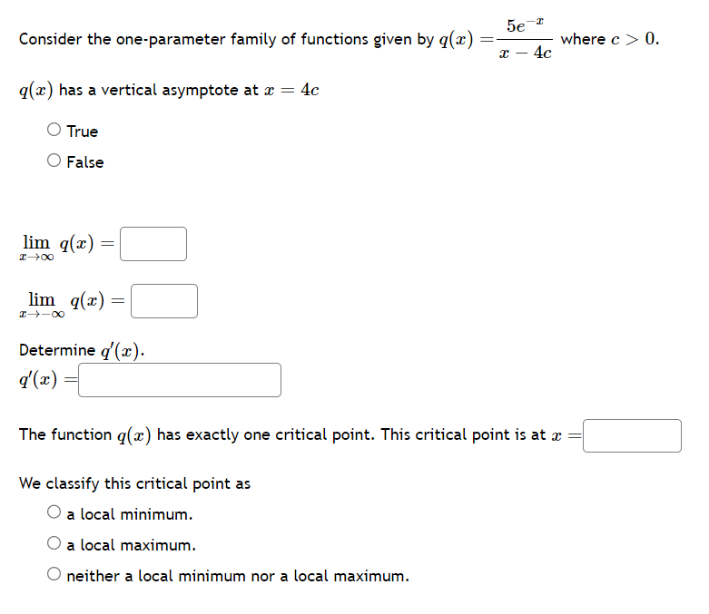 Solved Consider the one-parameter family of functions given | Chegg.com