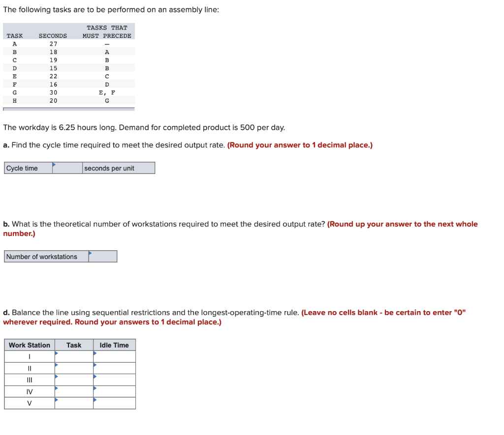 Solved The following tasks are to be performed on an | Chegg.com