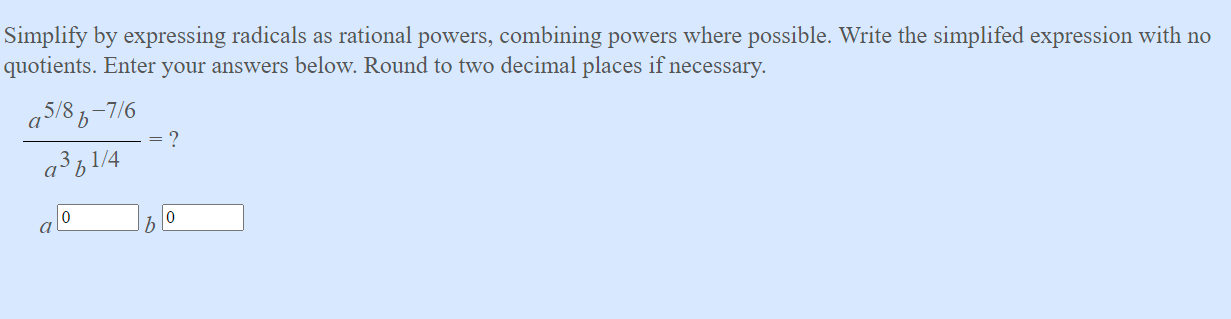Solved Simplify by expressing radicals as rational powers, | Chegg.com