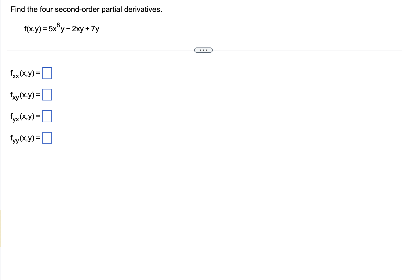 Solved Find the four second-order partial derivatives. | Chegg.com