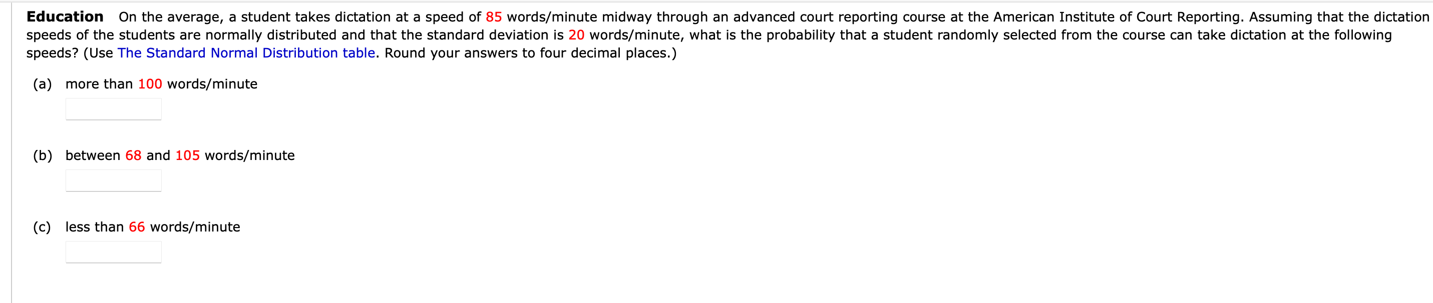 Solved speeds? (Use The Standard Normal Distribution table. | Chegg.com
