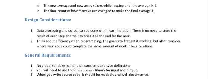 Solved C++ Only Please Use: - Vector or Arrays - Ints & | Chegg.com