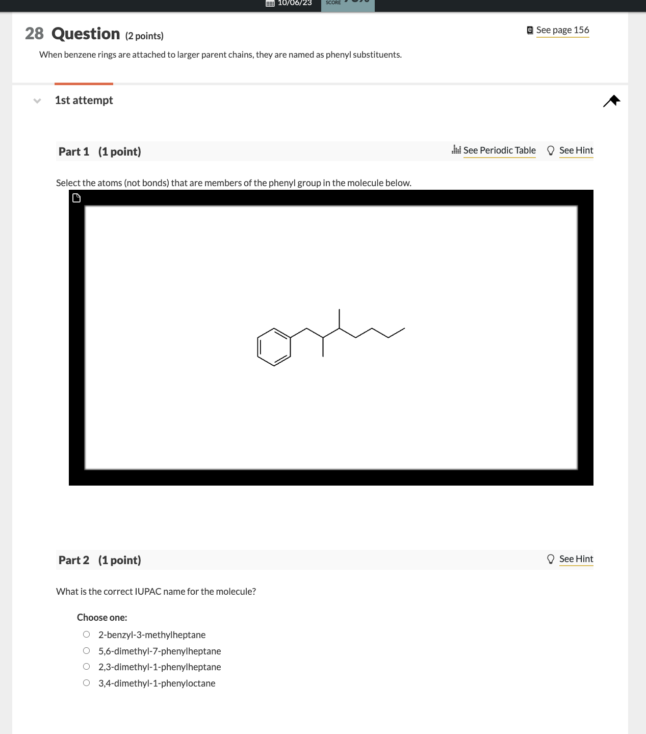 Solved 28 Question (2 points) When benzene rings are | Chegg.com