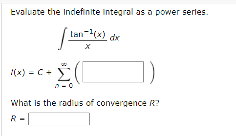 Solved Evaluate the indefinite integral as a power | Chegg.com