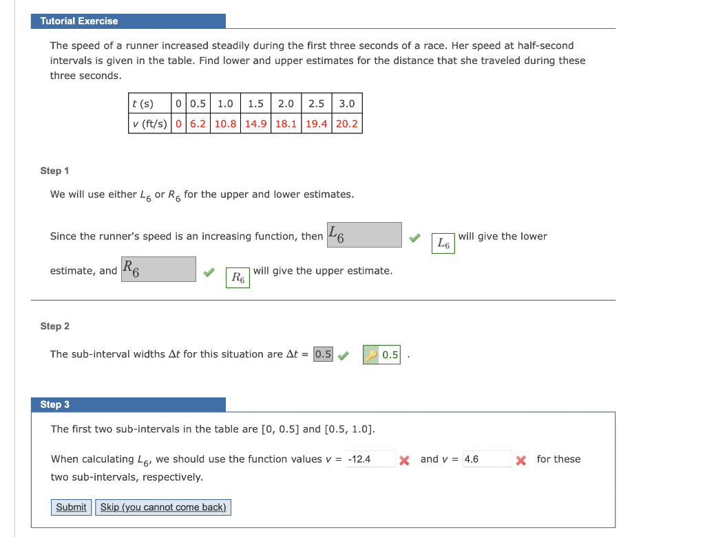 Solved Tutorial Exercise The speed of a runner increased | Chegg.com