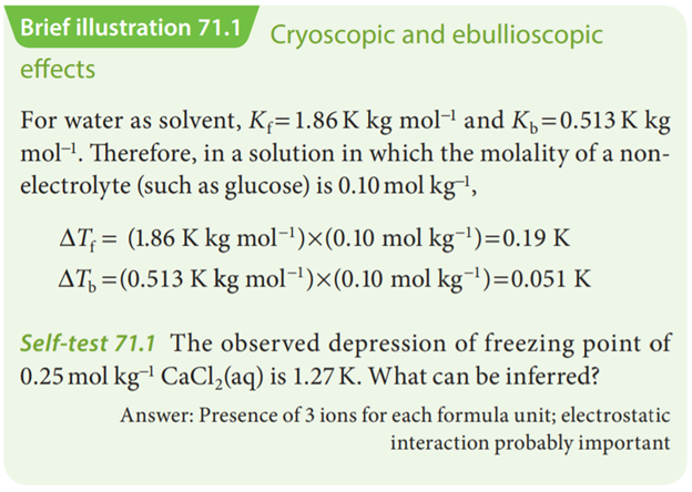 Solved Brief illustration 71.1 Cryoscopic and ebullioscopic | Chegg.com