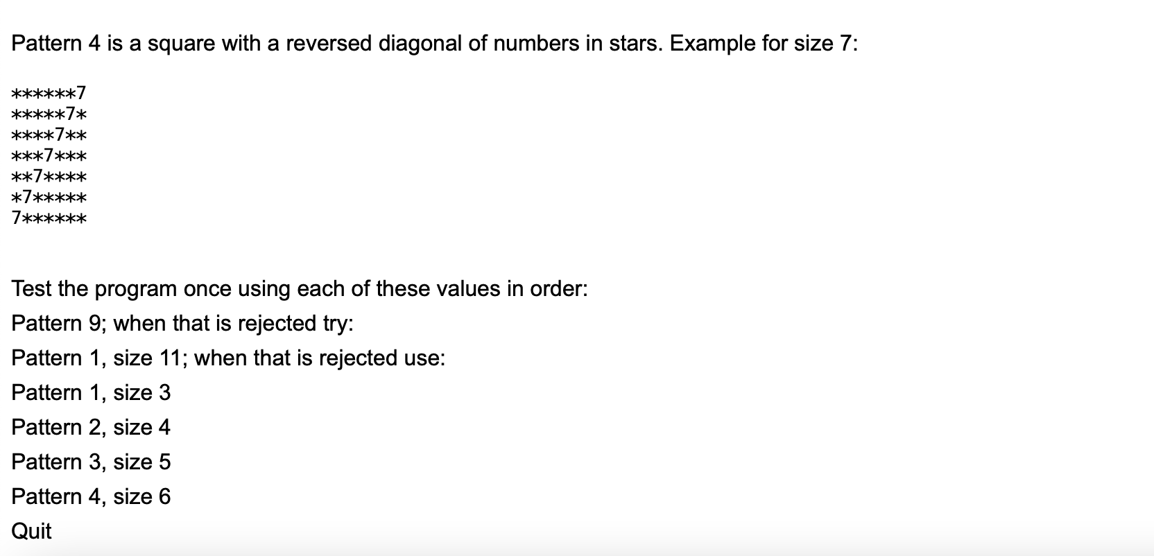 Solved Problem G2 Provide a loop with a menu. Repeat until | Chegg.com