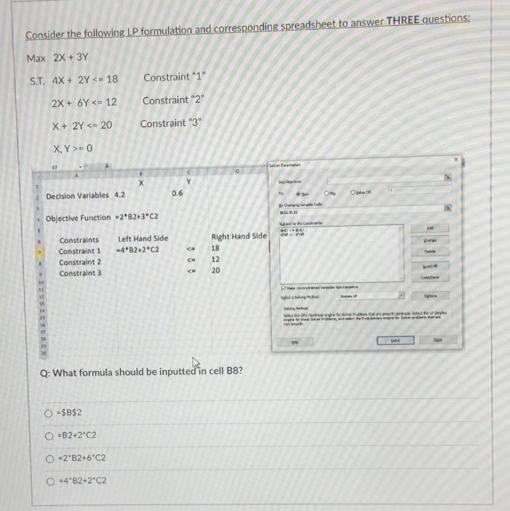 Solved Consider the following LP formulation and | Chegg.com