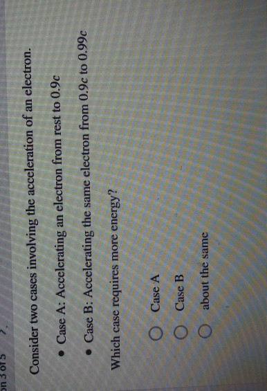 Solved on 3 of 5 Consider two cases involving the | Chegg.com Solved on 3 of 5 Consider two cases involving the | Chegg.com