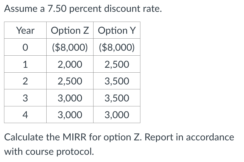 Solved Assume a 7.50 percent discount rate. Calculate the | Chegg.com