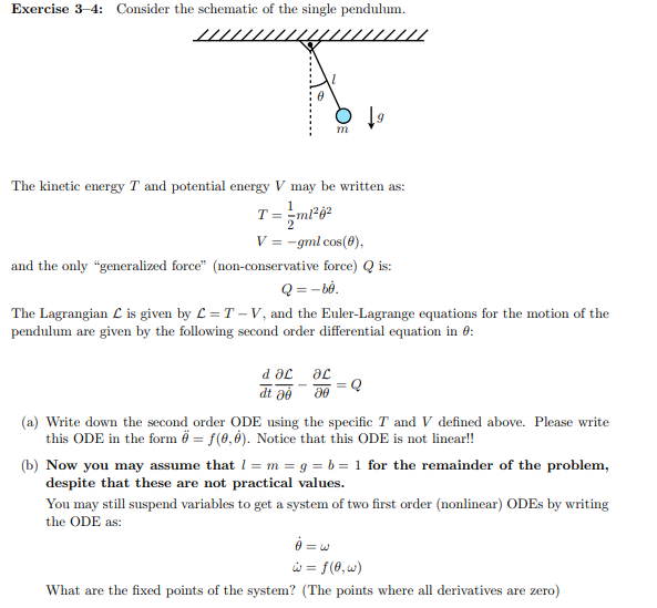 Solved Write down the second order ODE using the specific T | Chegg.com