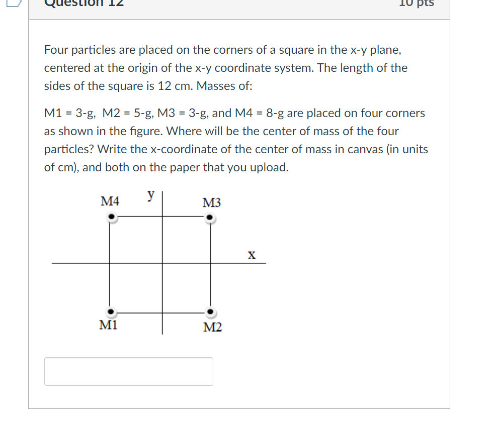 Solved IU Four particles are placed on the corners of a | Chegg.com