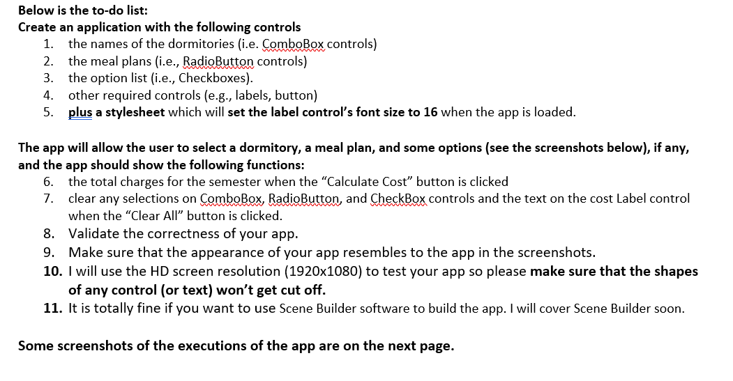 x1. Dorm, Meal Plan, and miscellaneous options | Chegg.com