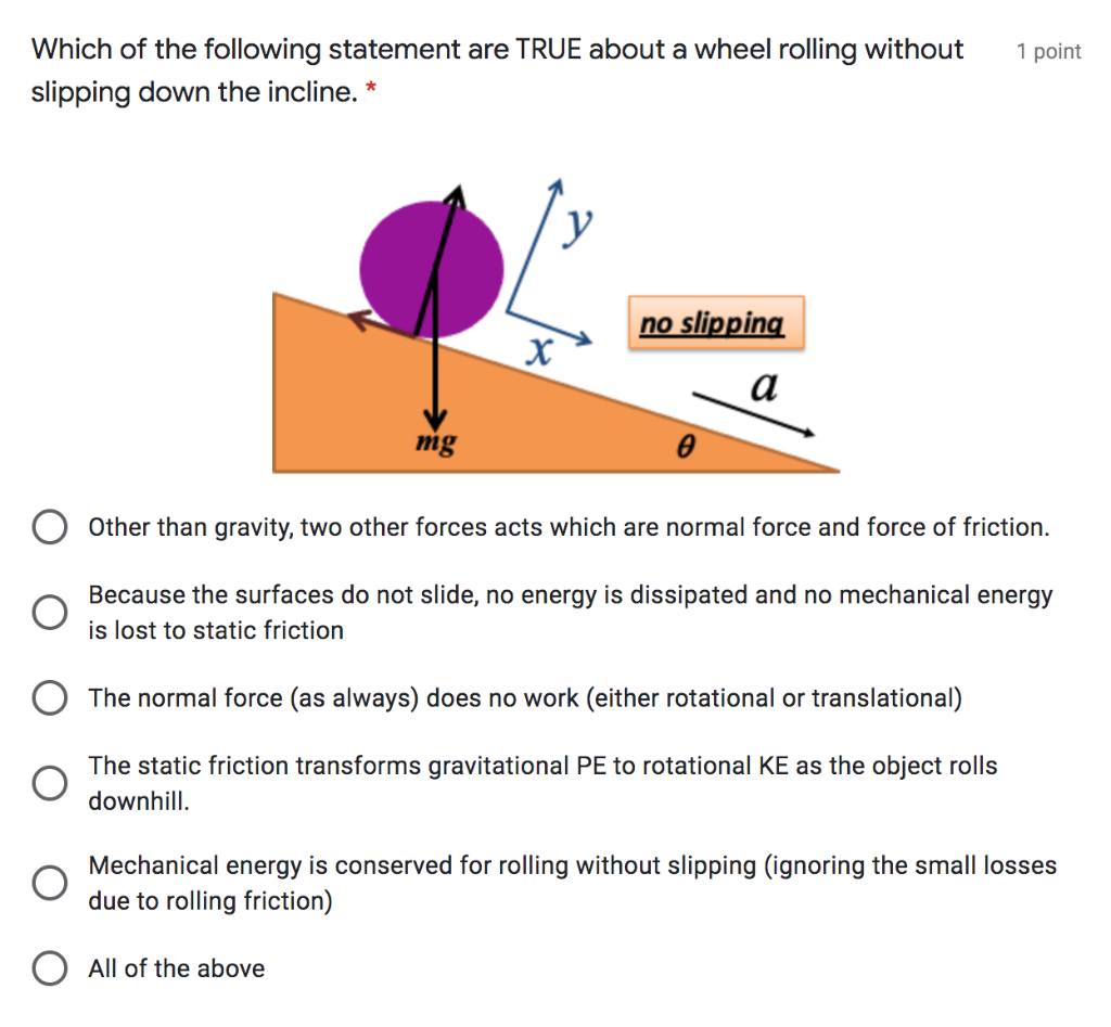 Solved 1 point Which of the following statement are TRUE | Chegg.com