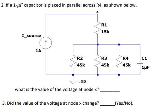 Solved Using LTSpice, build/construct the given circuit | Chegg.com
