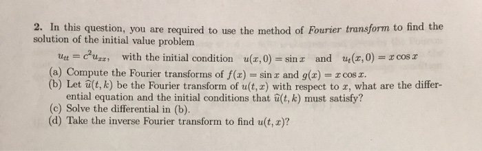 Solved In this question, you are required to use the method | Chegg.com