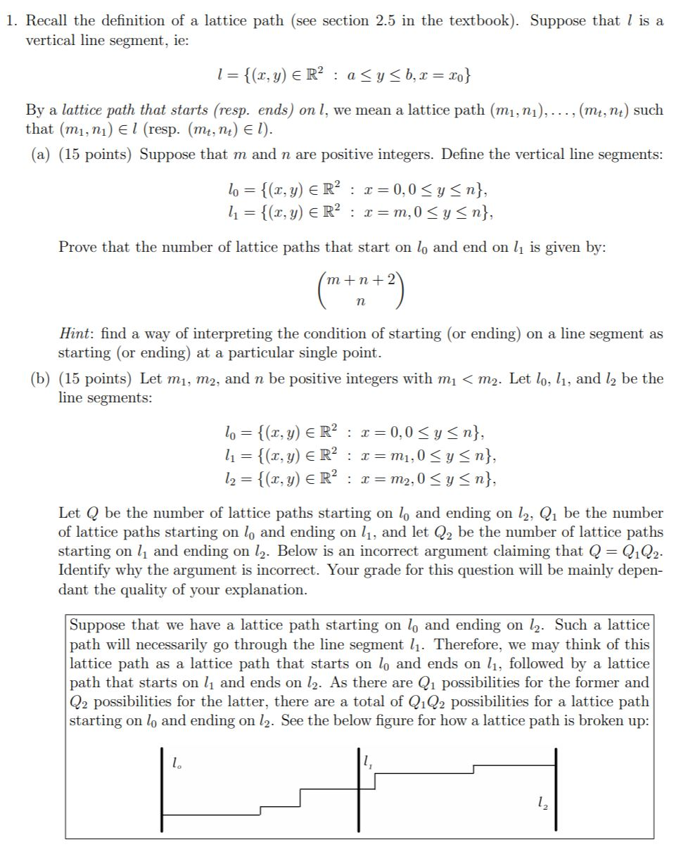 The name of the course is combinatorics, at | Chegg.com