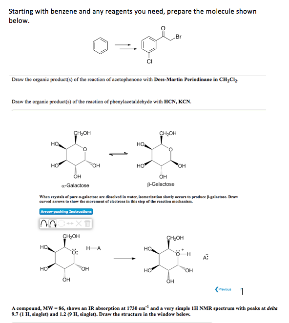 Solved Starting with benzene and any reagents you need, | Chegg.com