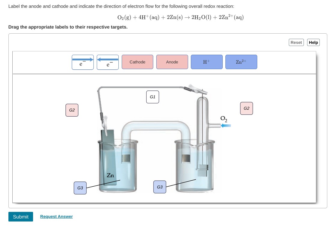 Solved Label the anode and cathode and indicate the | Chegg.com