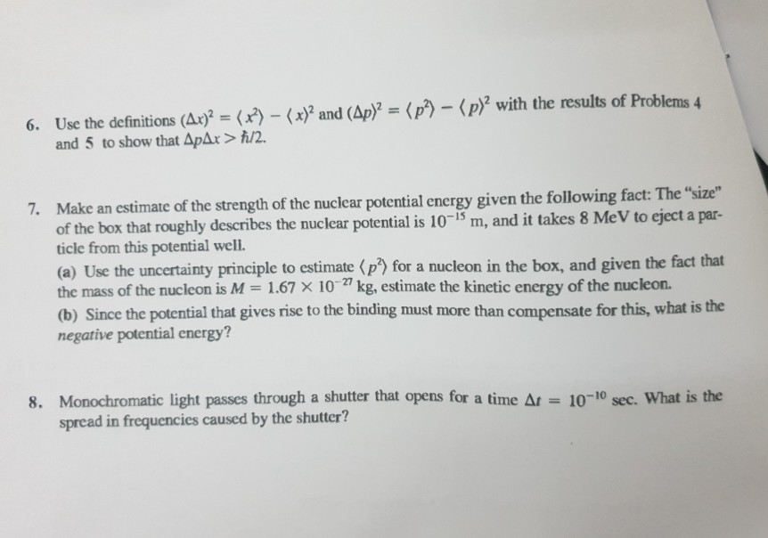 Solved 1 Consider The Problem Of Spreading Of A Gaussian
