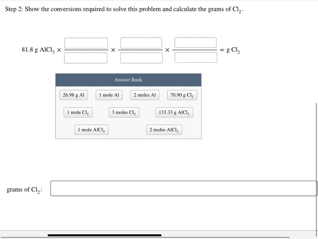 Step 2: Show the conversions required to solve this | Chegg.com