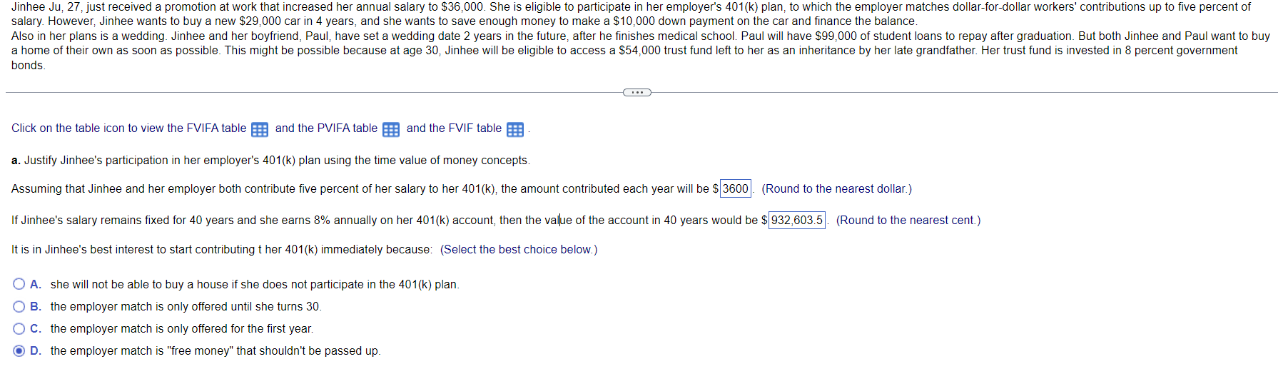 bonds. Click on the table icon to view the FVIFA | Chegg.com