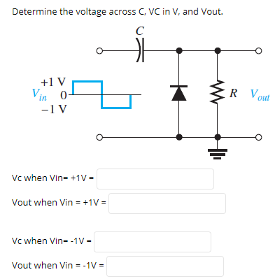 Solved Determine the output voltage. Vout for the circuit in | Chegg.com