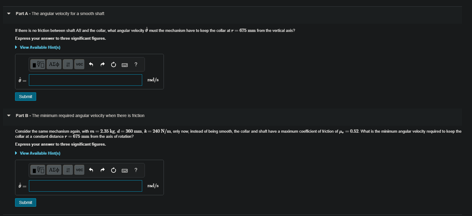 Solved Learning Goal: To set up and analyze equations of | Chegg.com