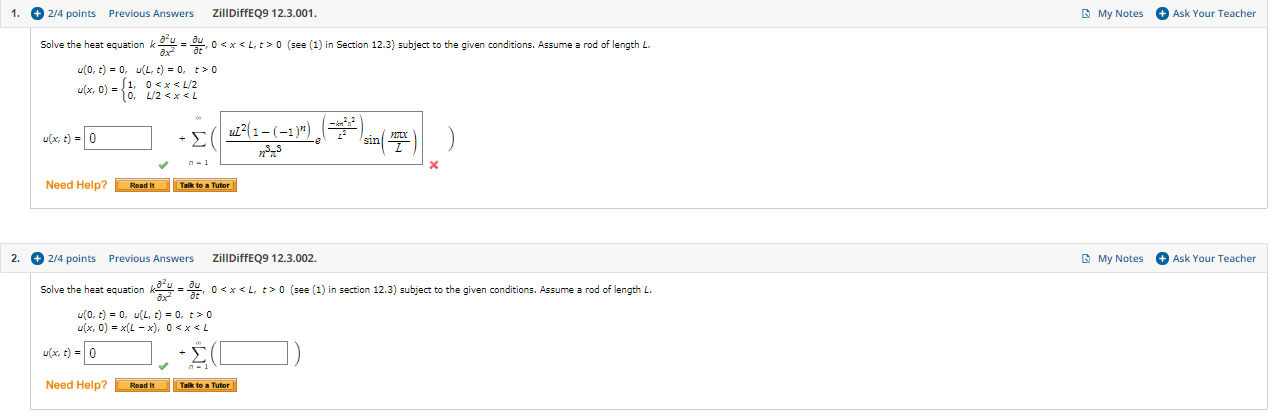 Solved 1. 2/4 points Previous Answers ZillDiffEQ9 12.3.001. | Chegg.com