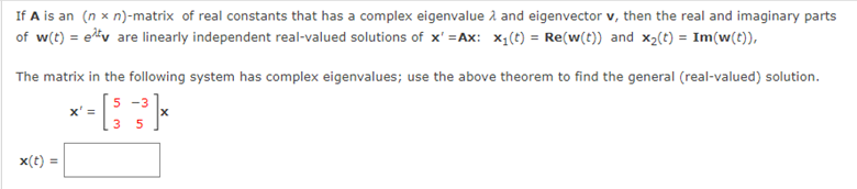 Solved If A is an (n × n)-matrix of real constants that has | Chegg.com