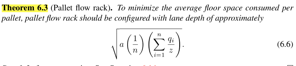 Prove Theorem 6.3, which establishes the optimal lane | Chegg.com
