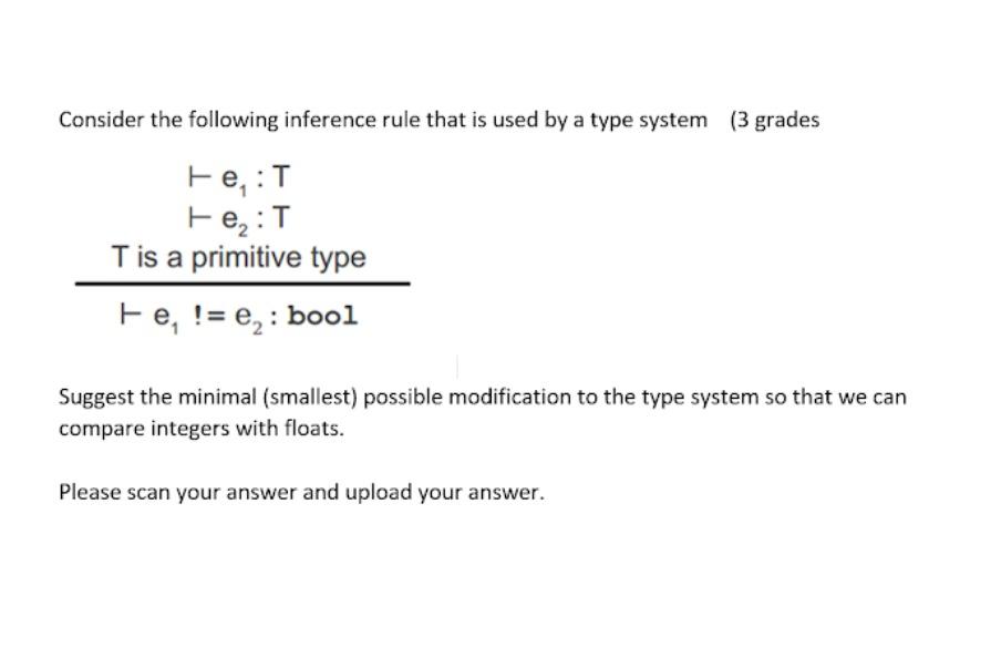 Solved Consider the following inference rule that is used by | Chegg.com