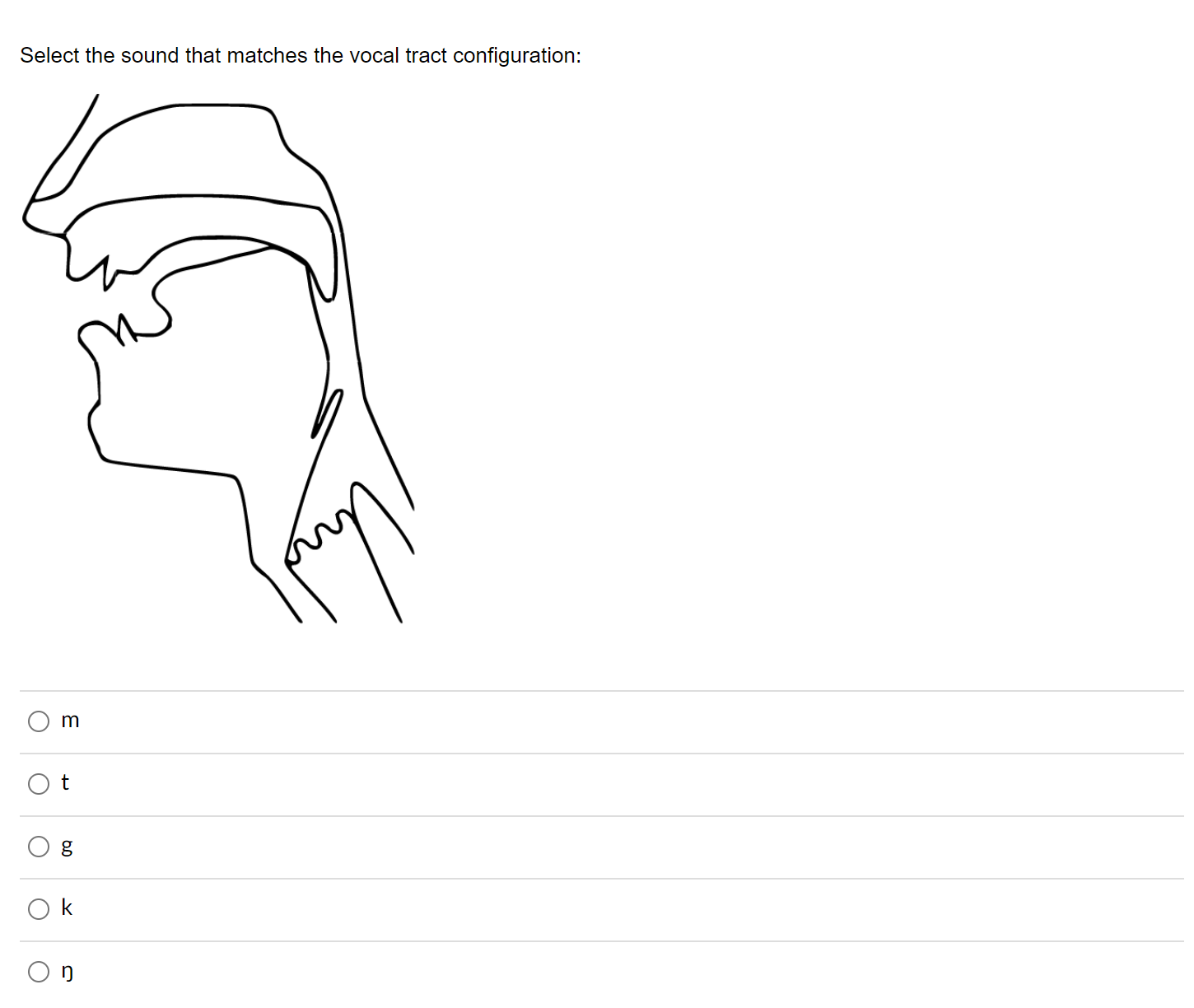 Solved Select the sound that matches the vocal tract | Chegg.com