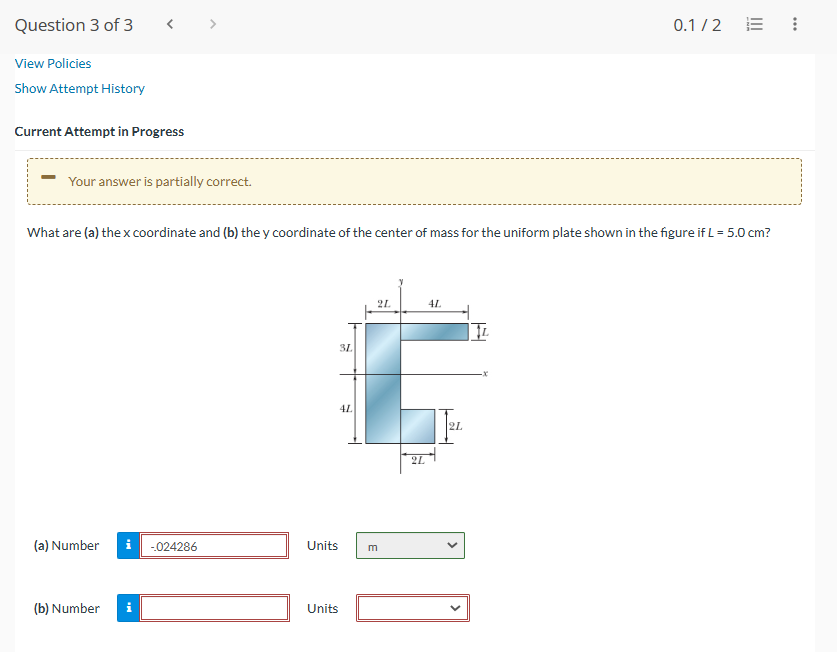 Solved Current Attempt in Progress Your answer is partially | Chegg.com