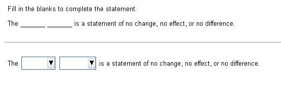 Solved Fill in the blanks to complete the statement. The is | Chegg.com