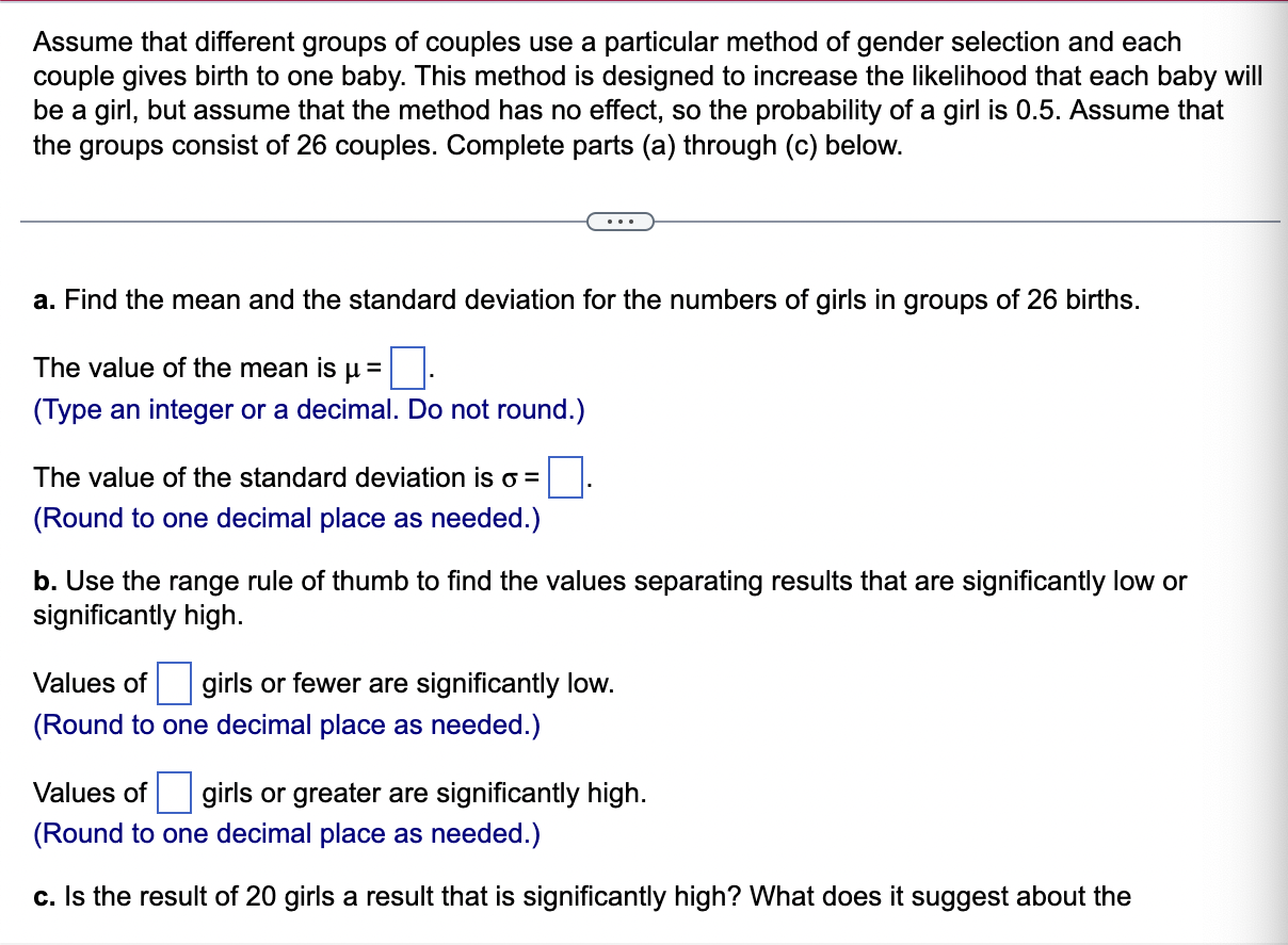 Solved Assume that different groups of couples use a | Chegg.com