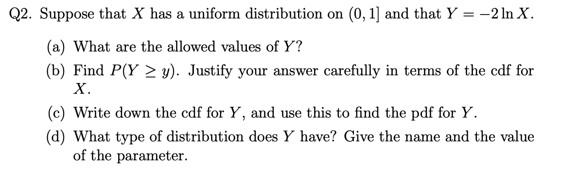Solved 22. Suppose that X has a uniform distribution on | Chegg.com