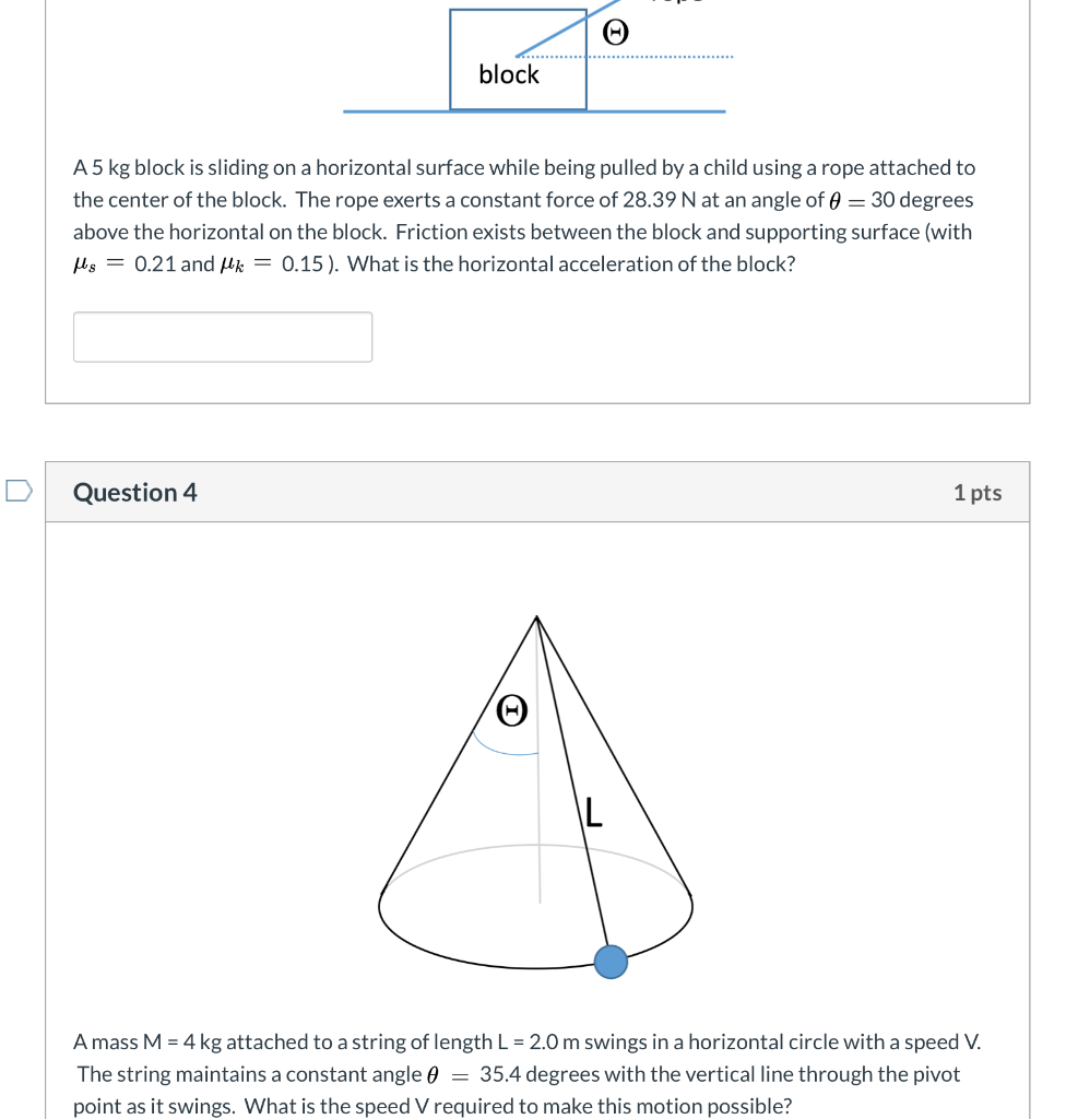 Solved block A5 kg block is sliding on a horizontal surface | Chegg.com